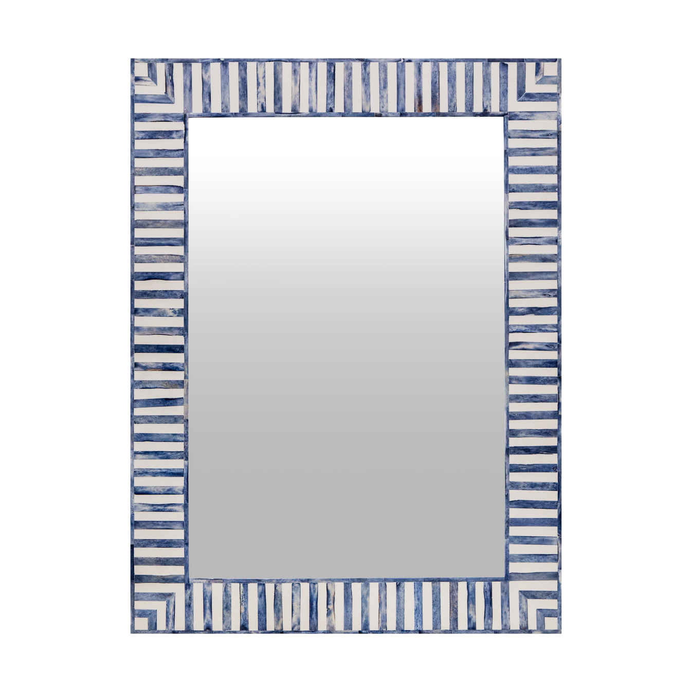 Bone Inlay Mirror Frame Handmade Decor Strip Design Wood Frame Entrywa ...